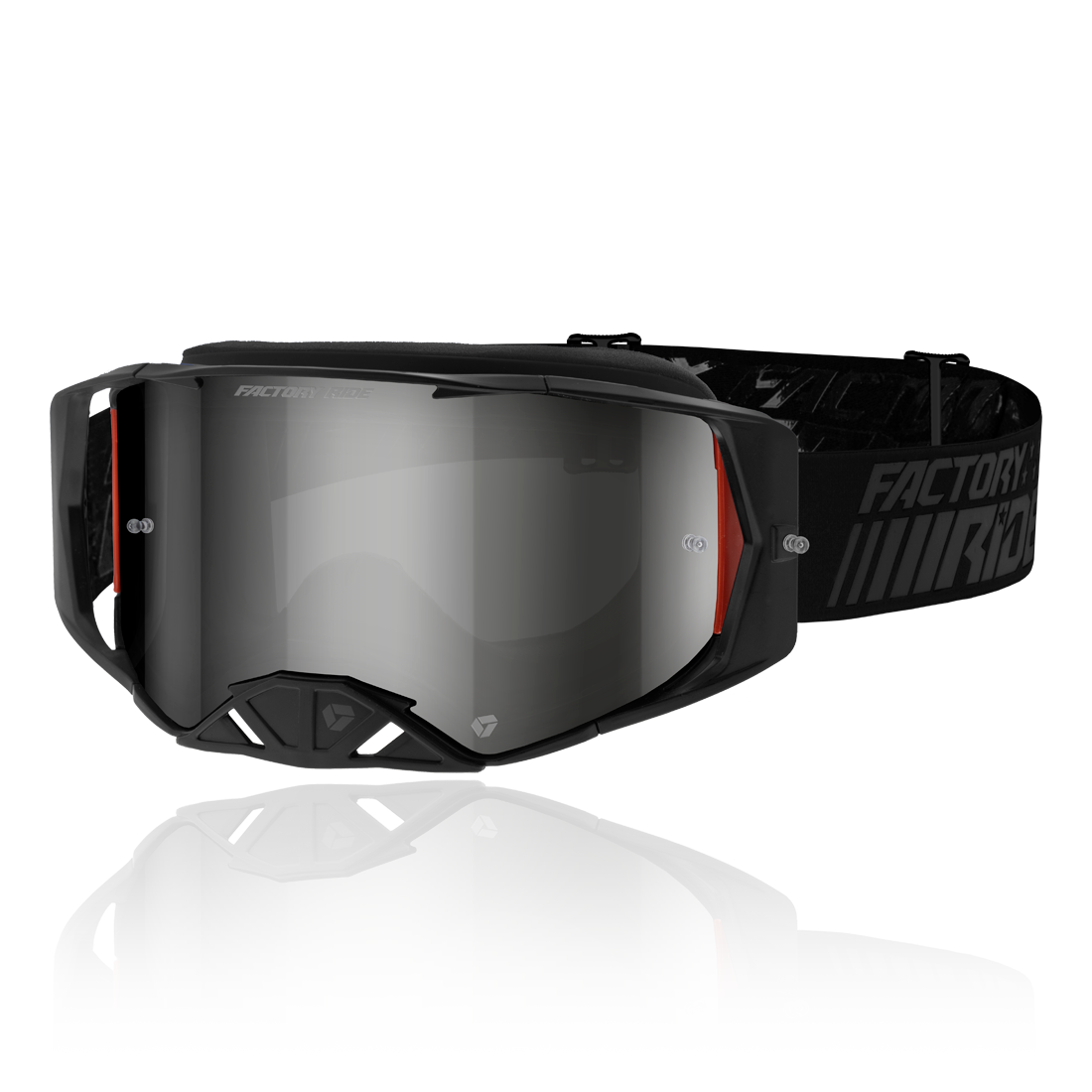 Factory Ride MX Goggle Obsidian - Mirror Lens