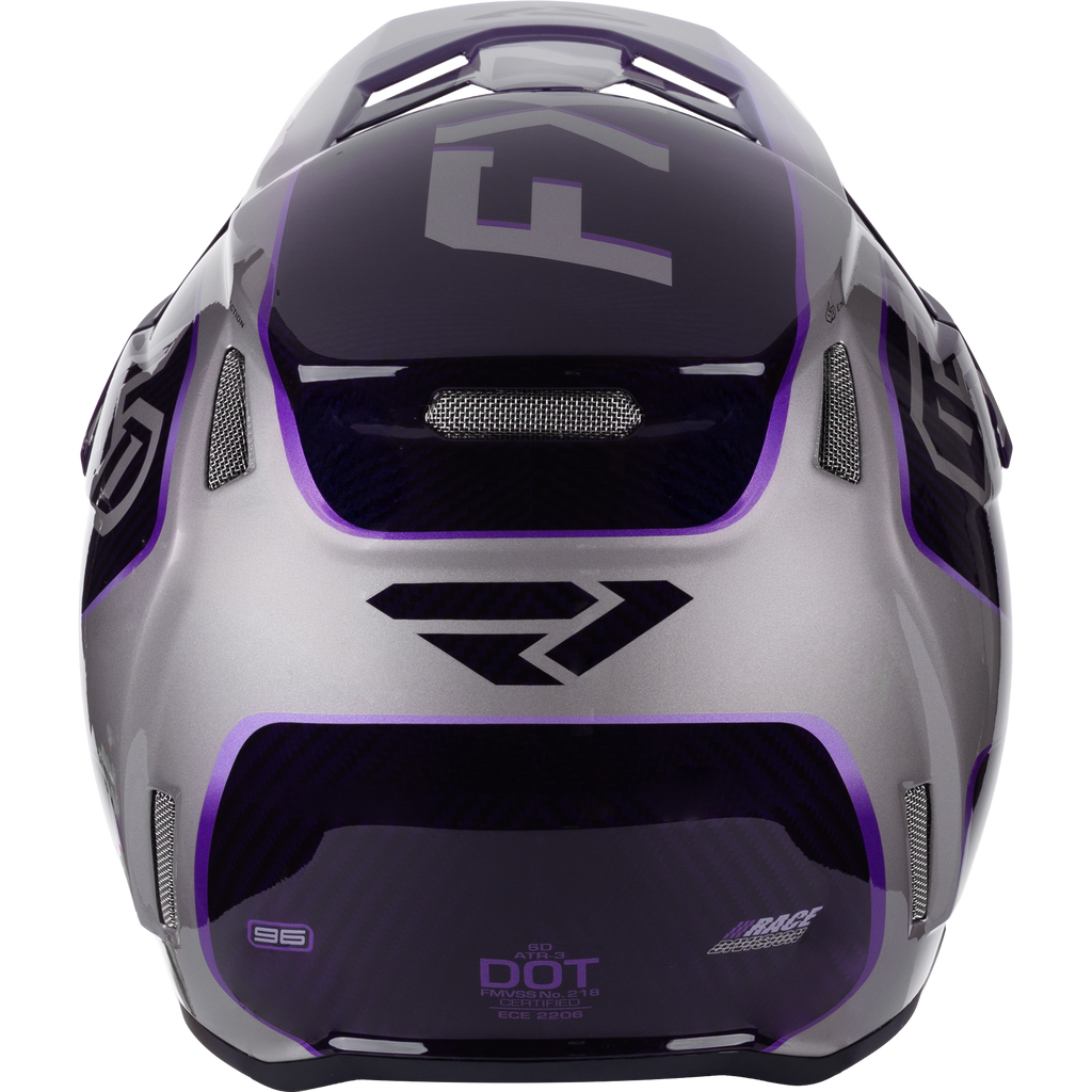 FXR 6D ATR-3 FIM Helmet 2026 Grey/Purple