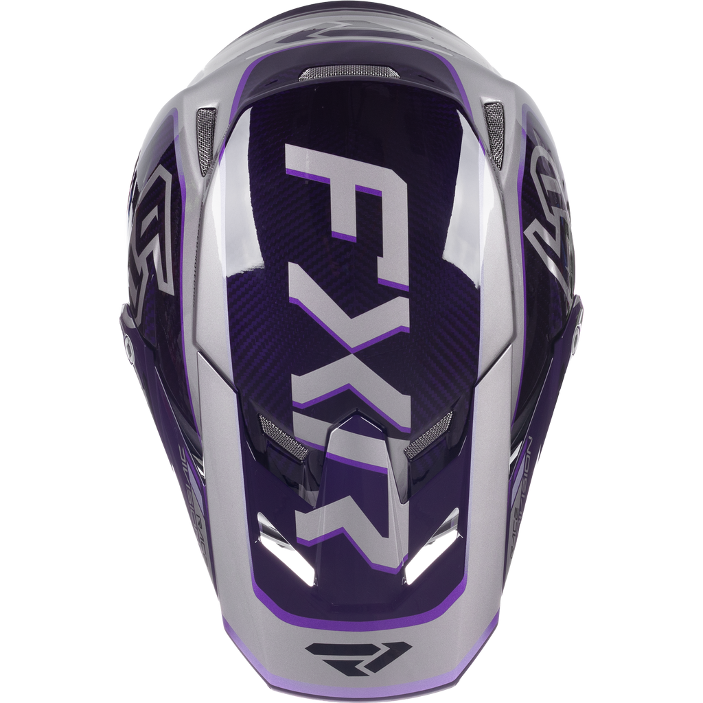 FXR 6D ATR-3 FIM Helmet 2026 Grey/Purple