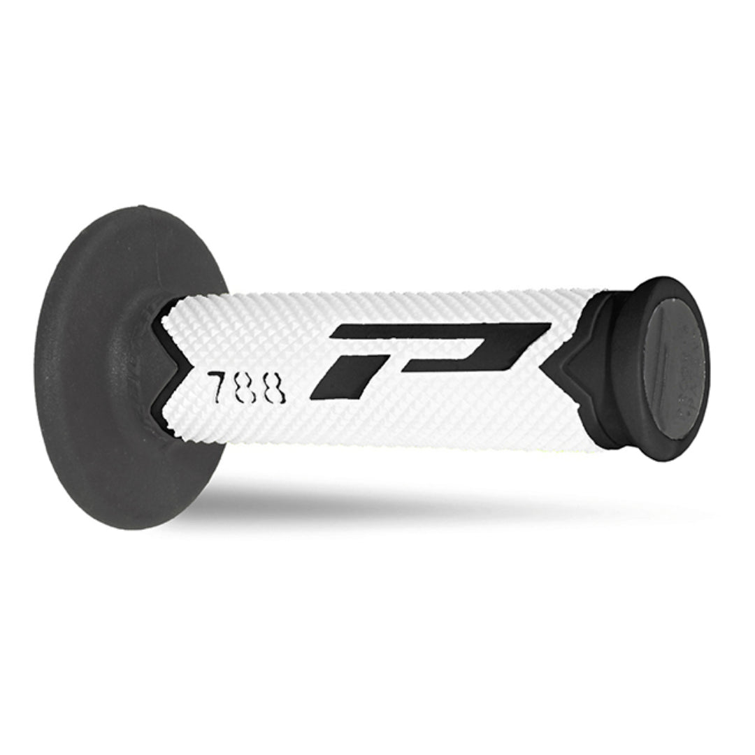 Pro Grip 788 Triple Density MX Grips Black/White/Titanium