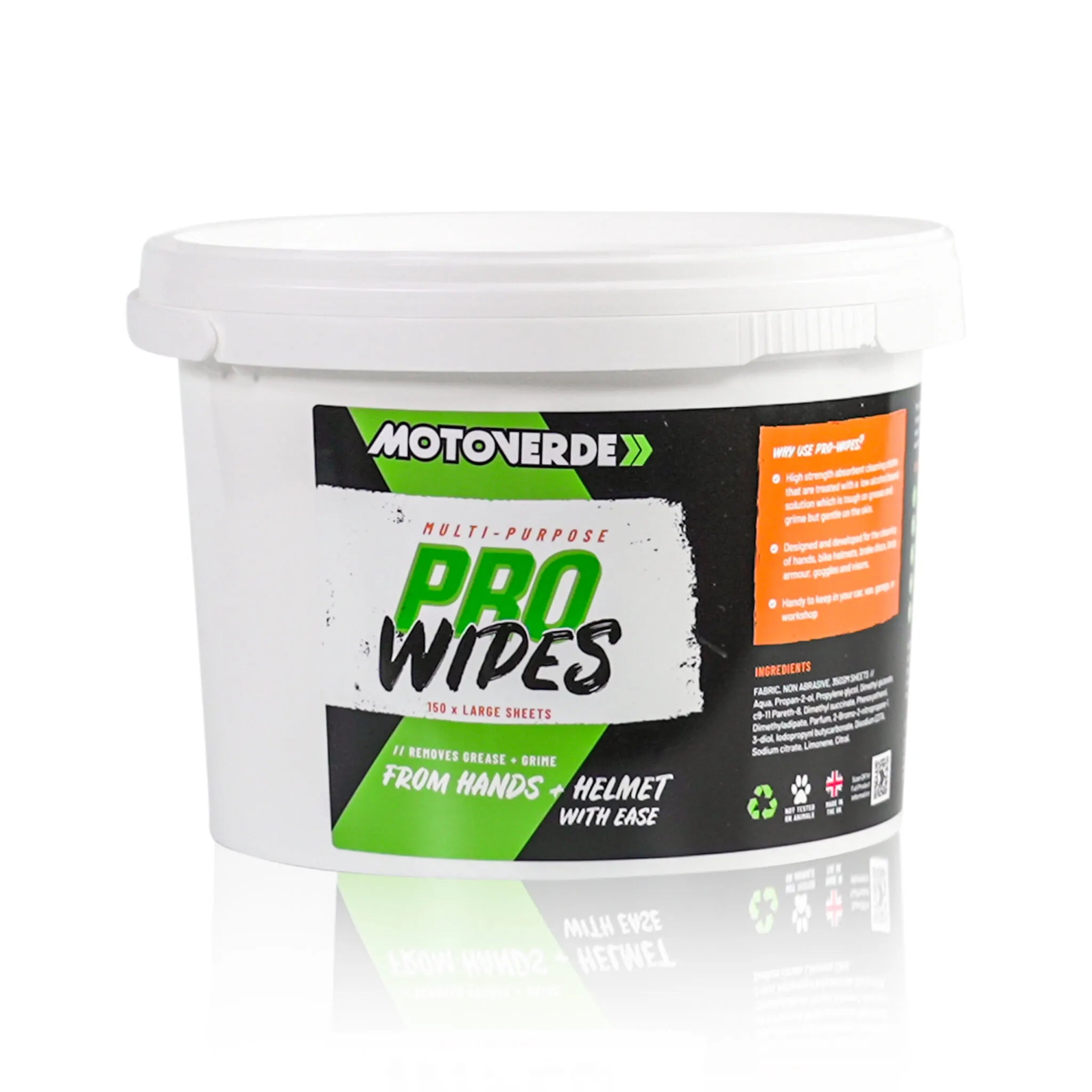 MotoVerde Pro-Wipes 150 Wipes