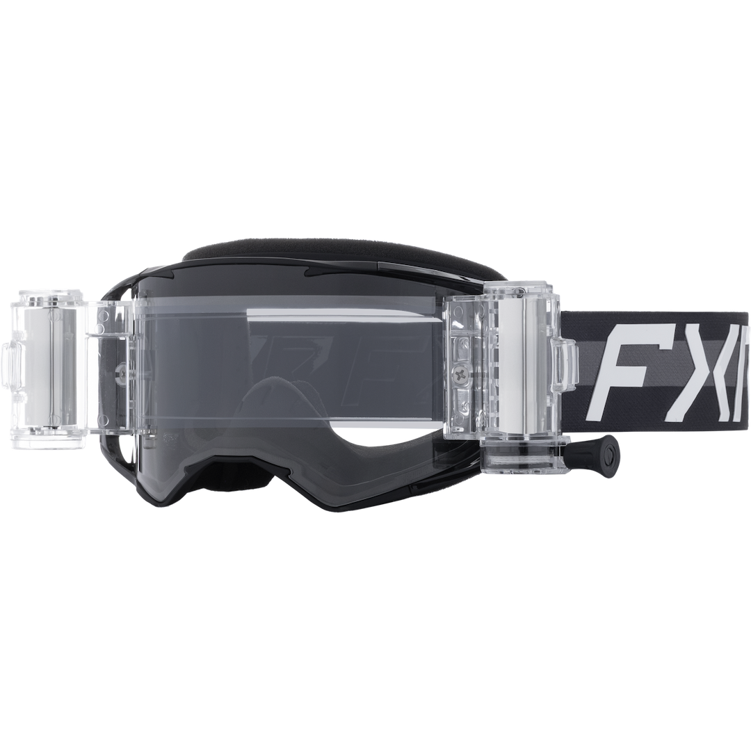 FXR Factory Ride Roll-Off MX Goggle 2026 Black - Clear Lens