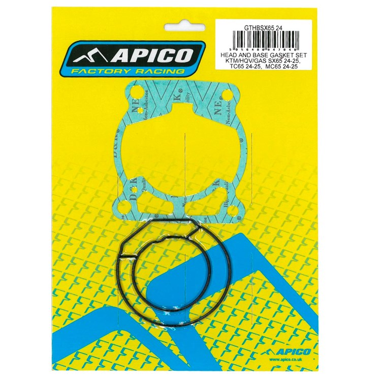 Apico Head and Base Gasket Set KTM/HUSKY/GAS SX65 24-25, TC65 24-25, M