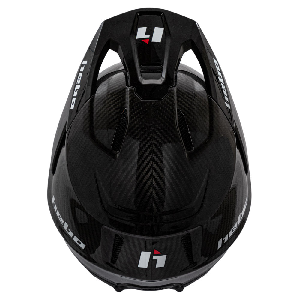 Hebo Trials Helmet Zone Race Carbon K3 Gloss Black