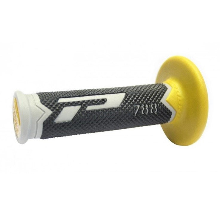 Pro Grip 788 Triple Density MX Grips Grey/Black/Yellow