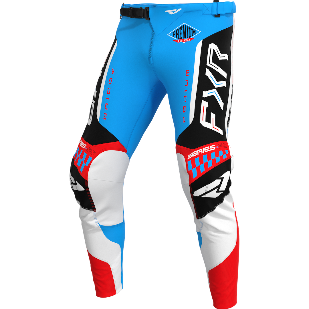 FXR Podium Gladiator MX Pant 2026.5 Cyan/Black/Red