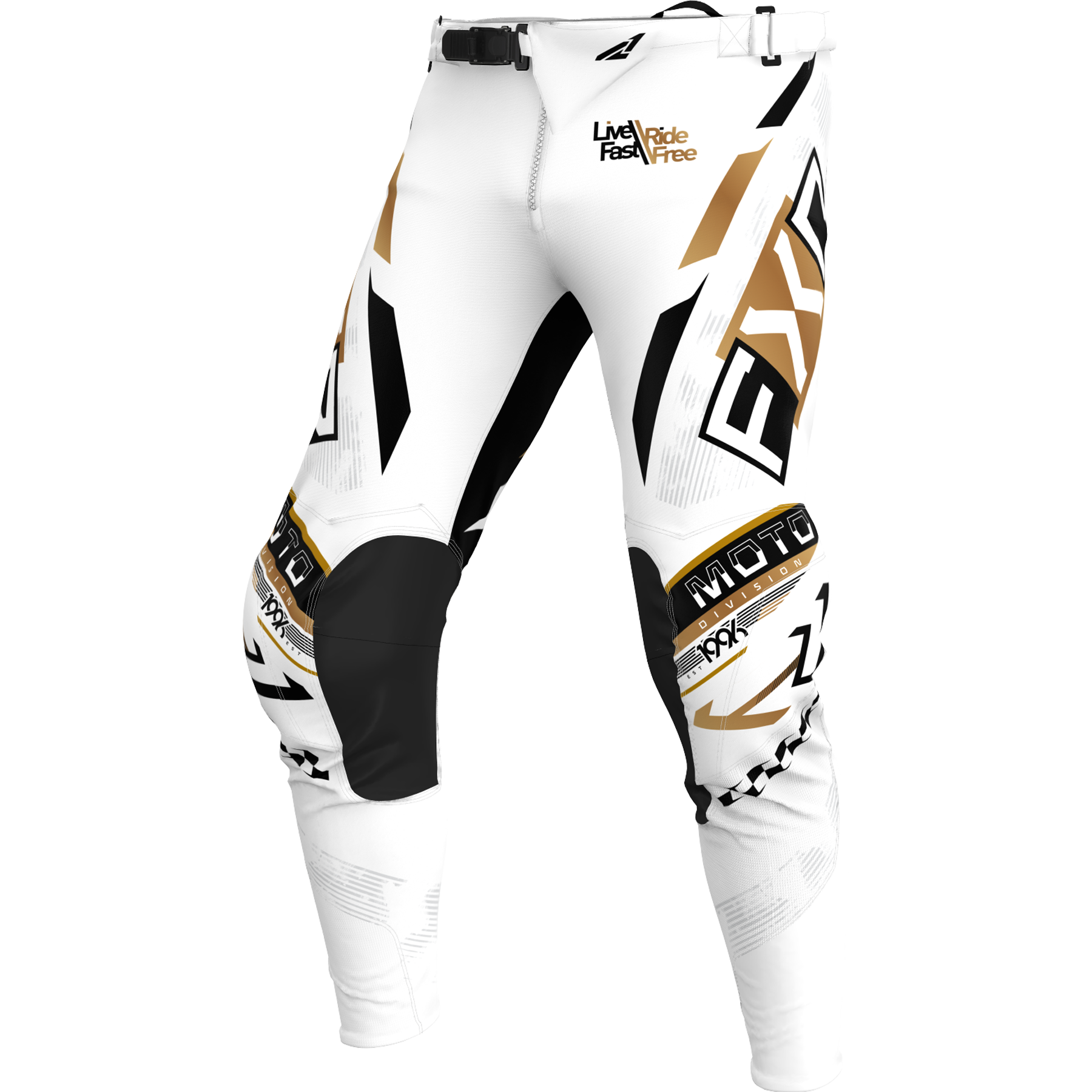FXR Podium Gladiator MX Pant 2025.5 White/Black/Gold