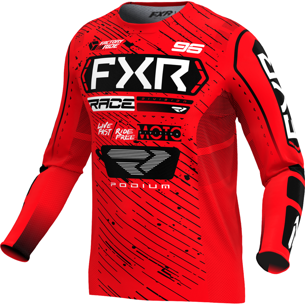 FXR YOUTH Podium 2025 MX Kit Combo Red/Black