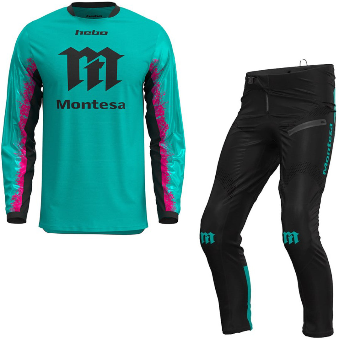 Hebo Tech 26 Montesa Trials Kit Combo Turquoise
