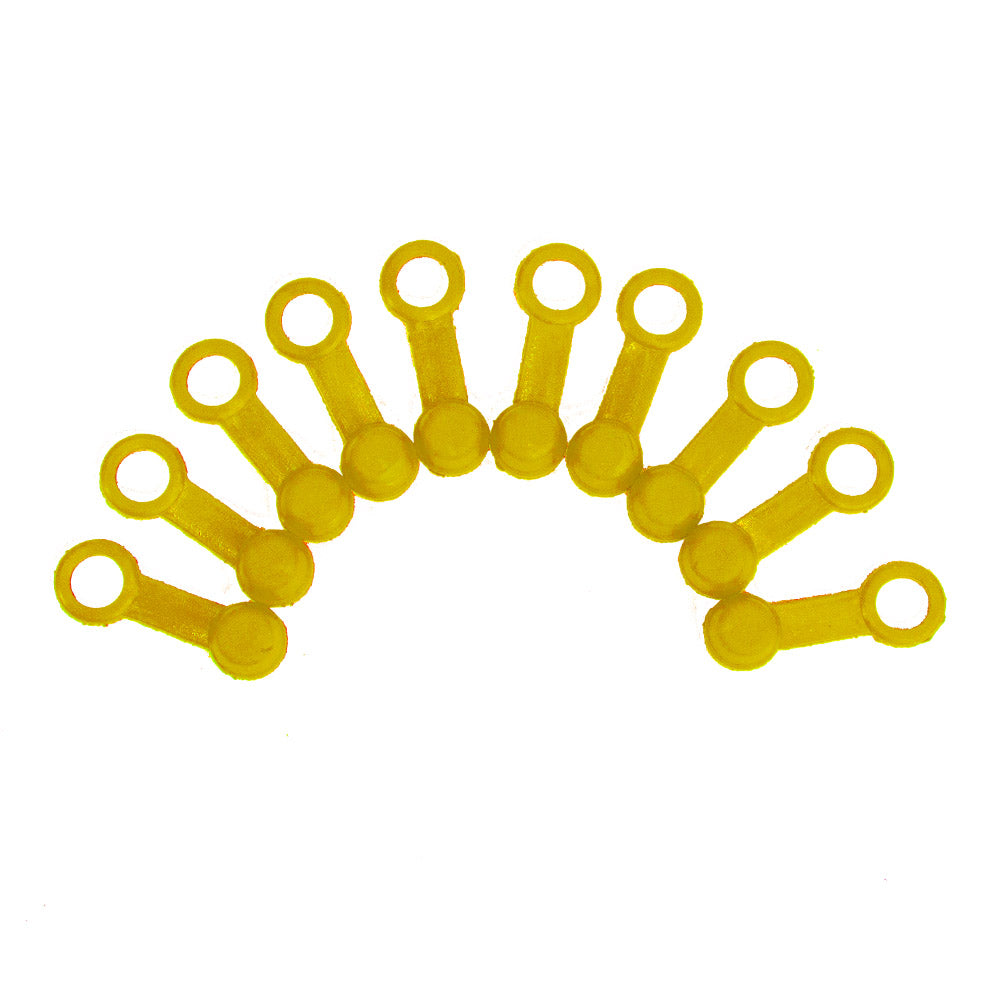 Apico Brake & Clutch Bleed Valve Rubber Caps 10pk Yellow
