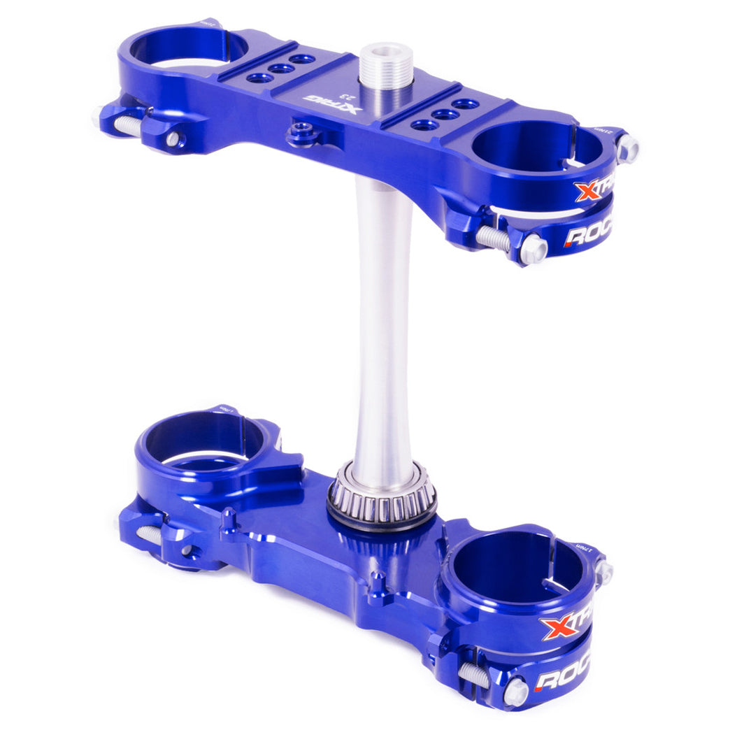 Xtrig Rocs Tech Triple Clamps Blue Yamaha YZ250 15-23 (OS 25mm)